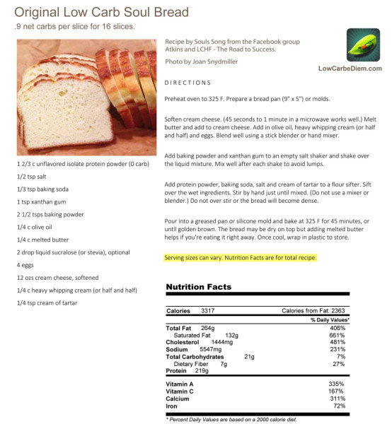 Soul Bread Recipes - Low Carbe Diem